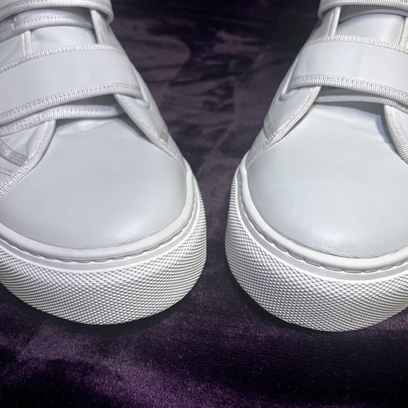 Raf Simons | Shoes | Raf Simons Velcro High Tops White Leather New ...